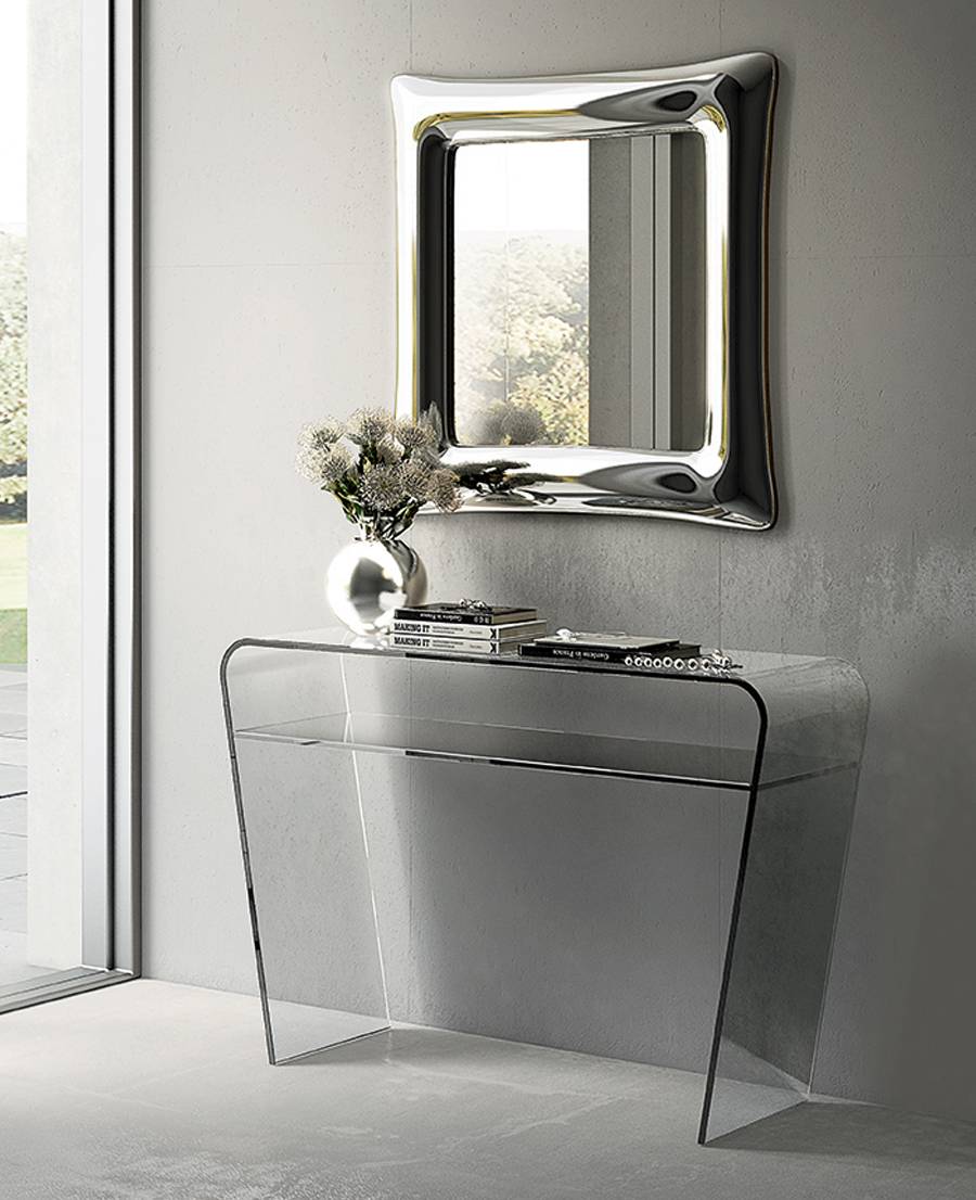 Saphiria, crystal console table, modern design - Riflessi