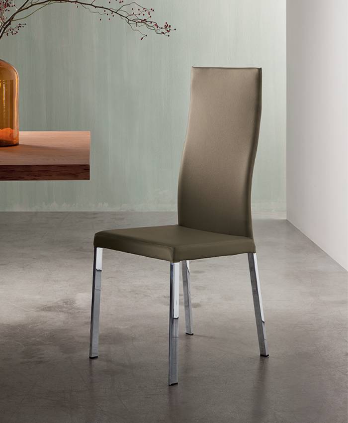 Denise Flex, chair with flexible backrest - Riflessi