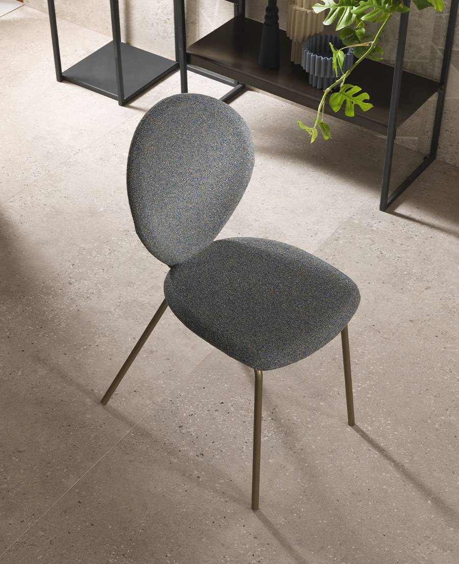 Perla, design chair and stool, drop back - Riflessi