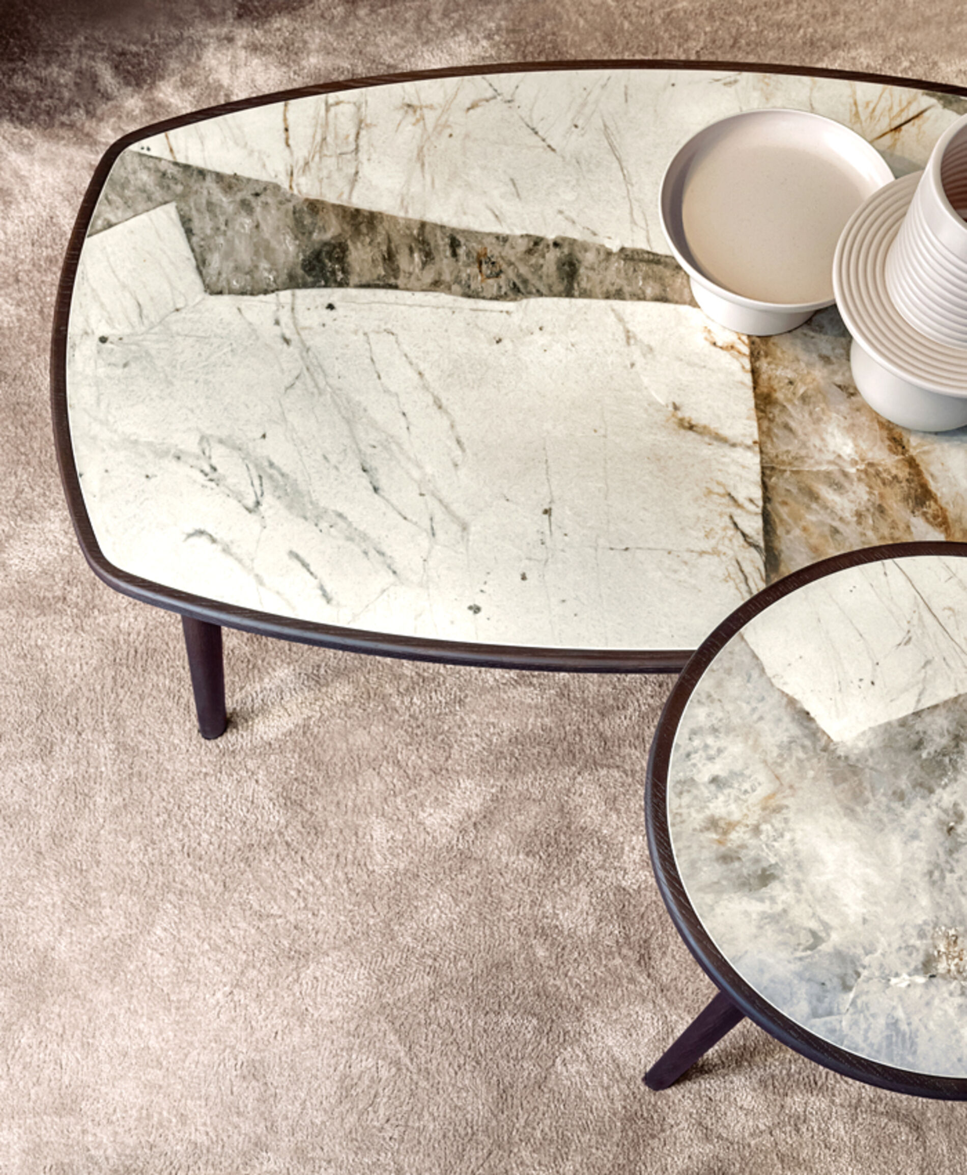 Tavolini da salotto in legno massello di frassino - Wood, Riflessi