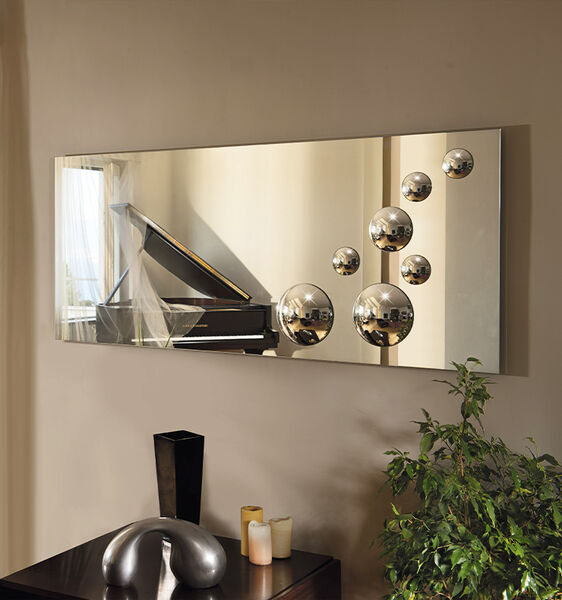 Le Sfere, specchio di design rettangolare o rotondo - Riflessi