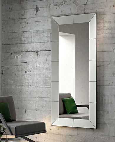 Iceberg, grande specchio da parete cornice cristallo - Riflessi