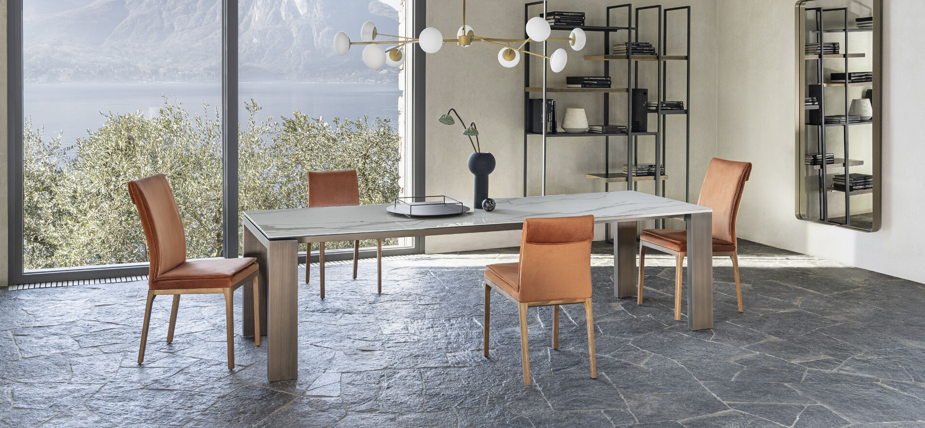 Tavolo in ceramica Atlantis-Riflessi