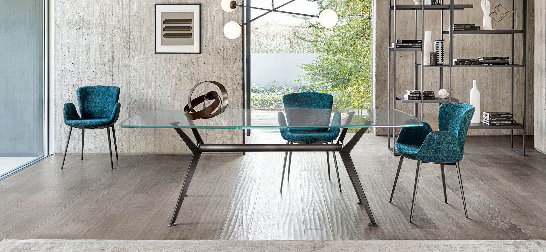 Tavolo in Cristallo di Design, Master - Riflessi