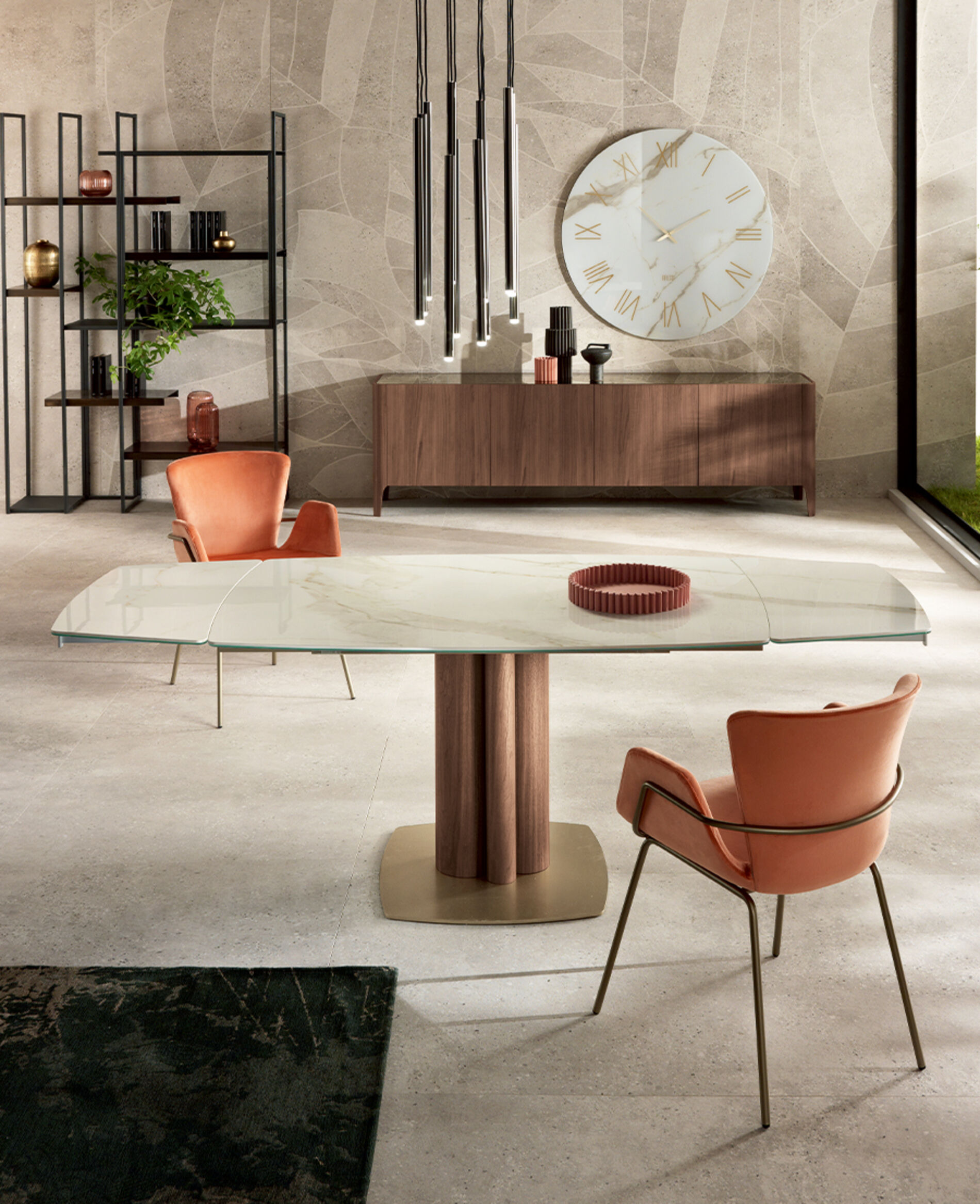 Tower ceramic table - Riflessi