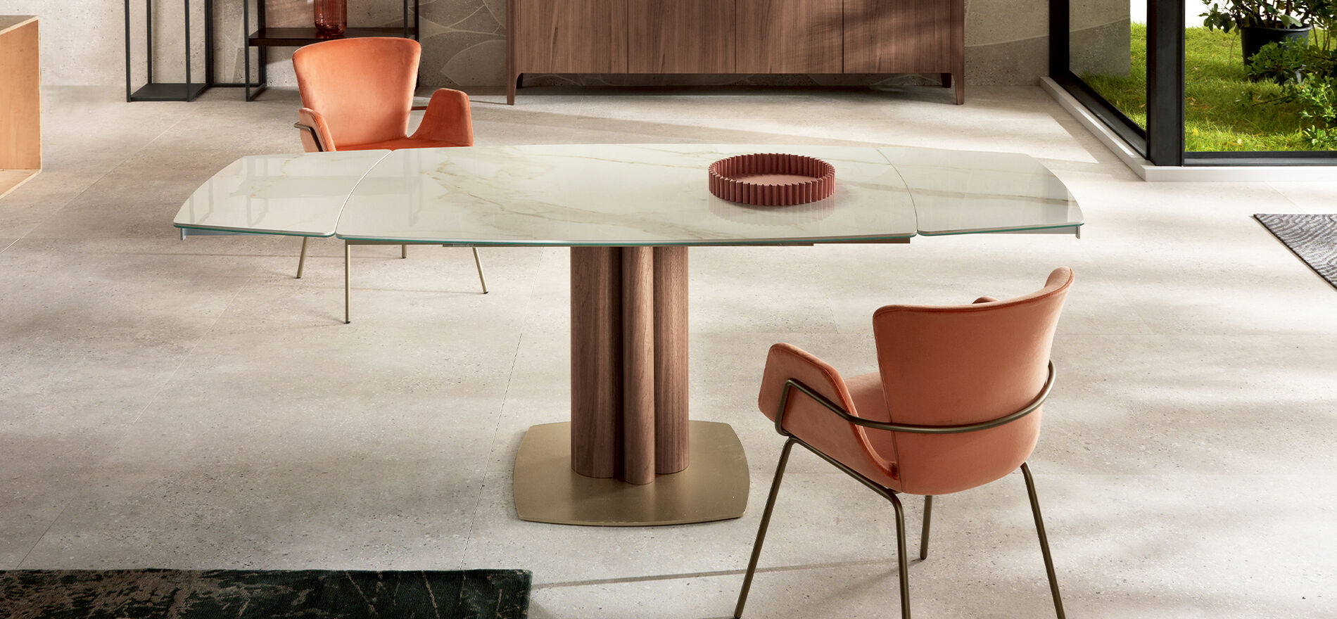 Tower ceramic table - Riflessi